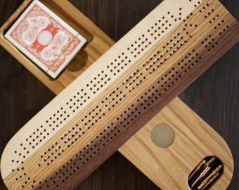 Solid Wood Cribbage Board - Etsy