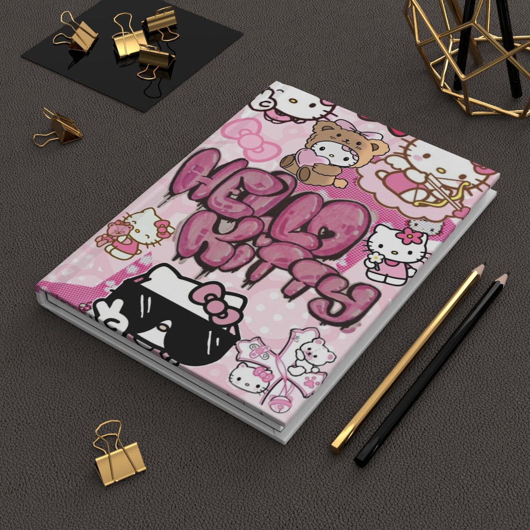 Cute Hello Kitty Hardcover Journal, Girls' Diary, Kawaii Notebook ...