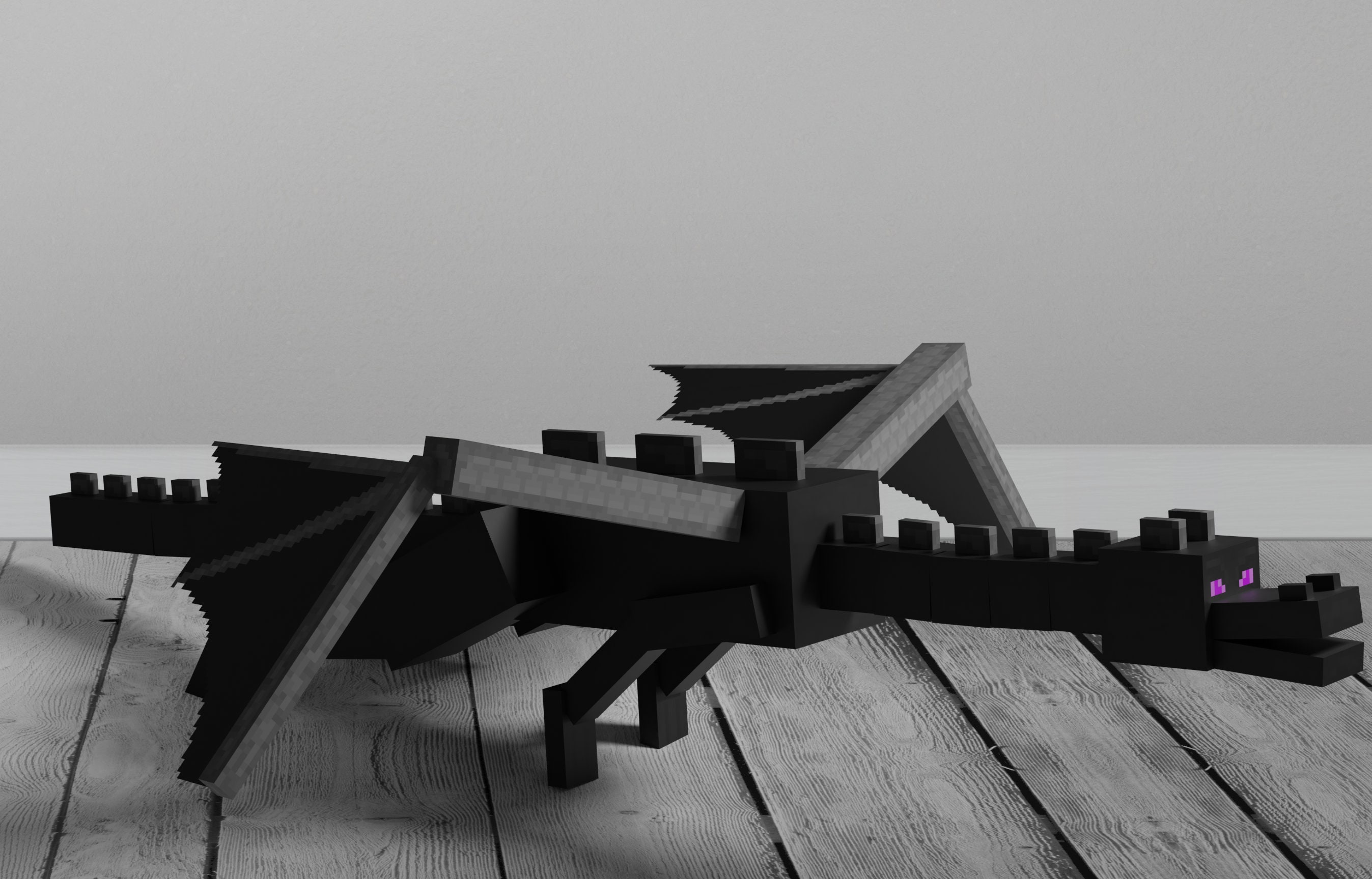 Minecraft Papercraft Ender Dragon Easy