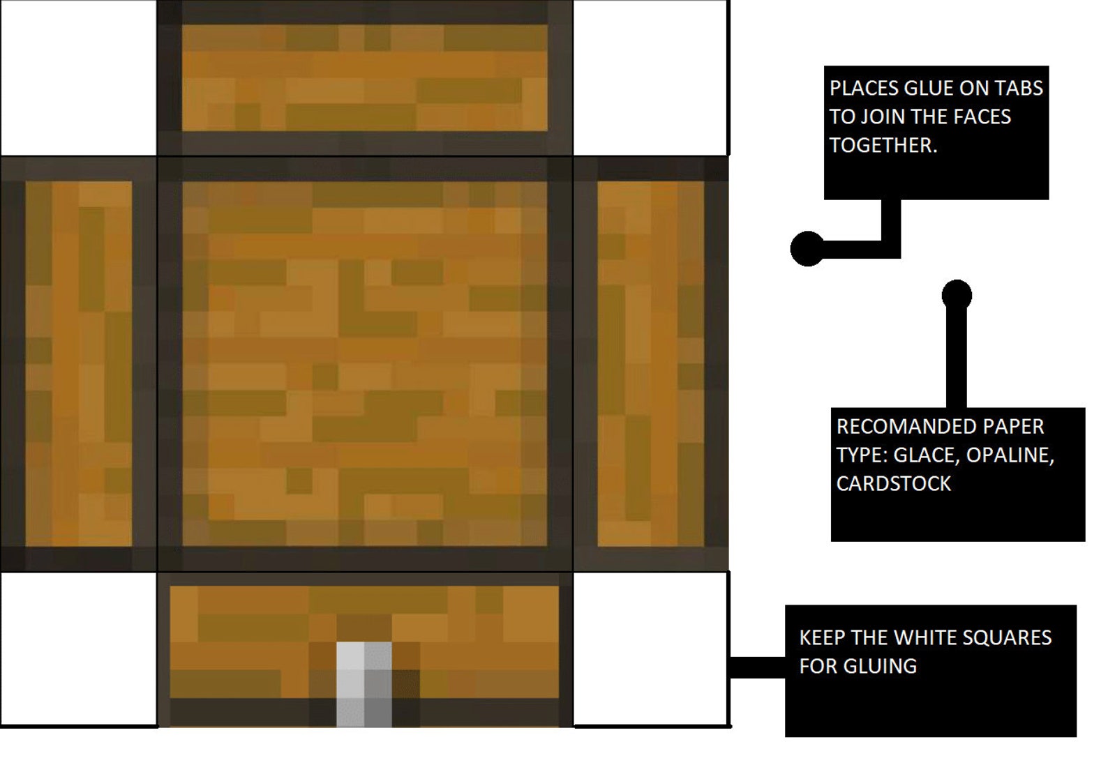 Minecraft Chest- Papercraft - Etsy