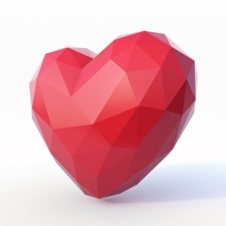 Heart Papercraft, for Valentine's Day DIY Perfect Love Gift for His or ...