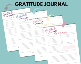 Gratitude Journal Printable, Goal Setting, Daily Gratitude Planner ...