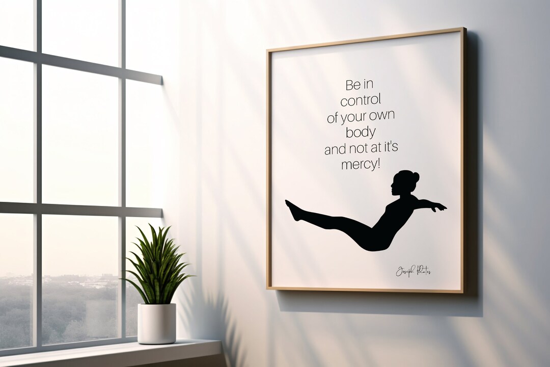 Pilates Printable Wall Art, Pilates Gift Set of 3 Quotes Joseph Pilates ...