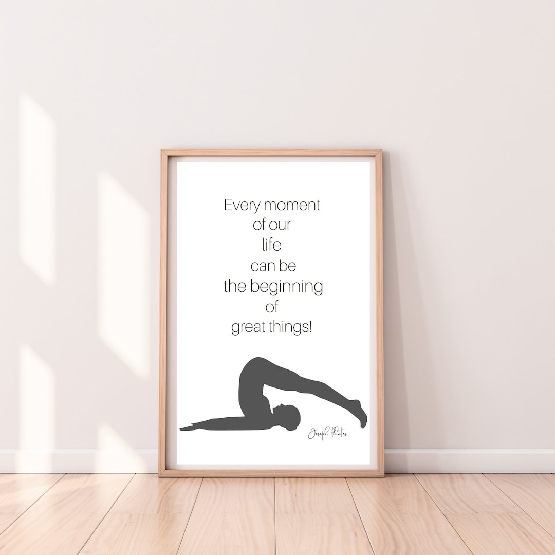Joseph Pilates Quotes, Pilates Studio Decor, Pilates Instructor Wall ...