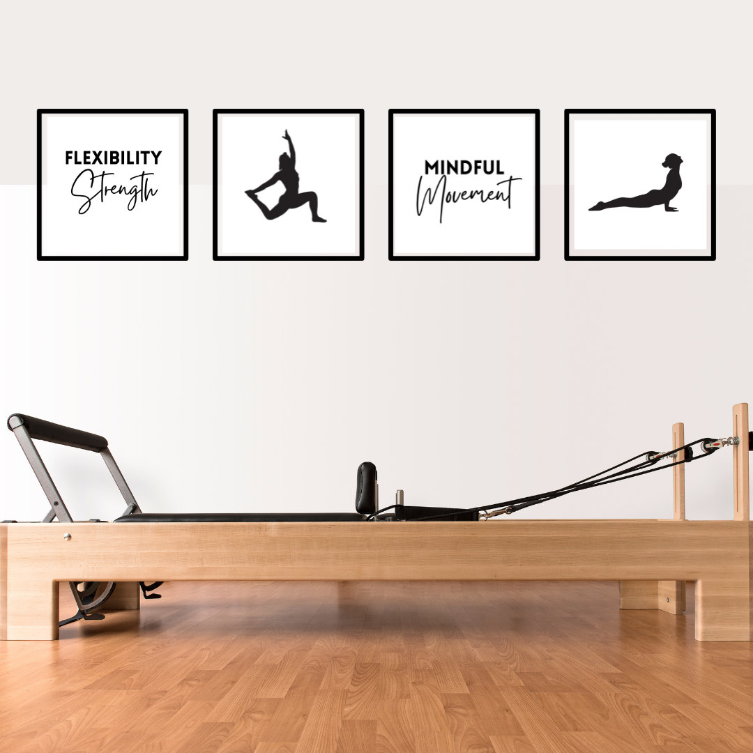 Pilates Wall Art, Pilates Printable, Pilates Poster, Set of 4 Prints ...