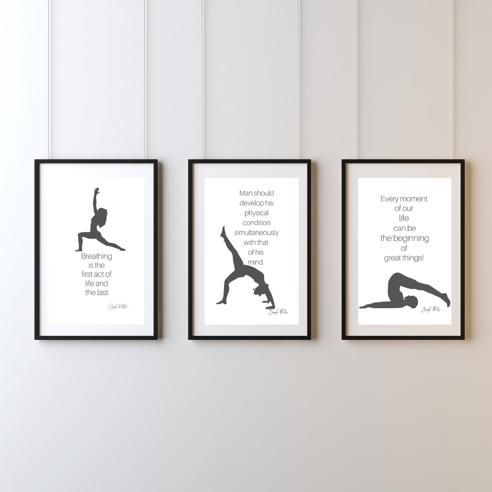 Joseph Pilates Quotes, Pilates Studio Decor, Pilates Instructor Wall ...