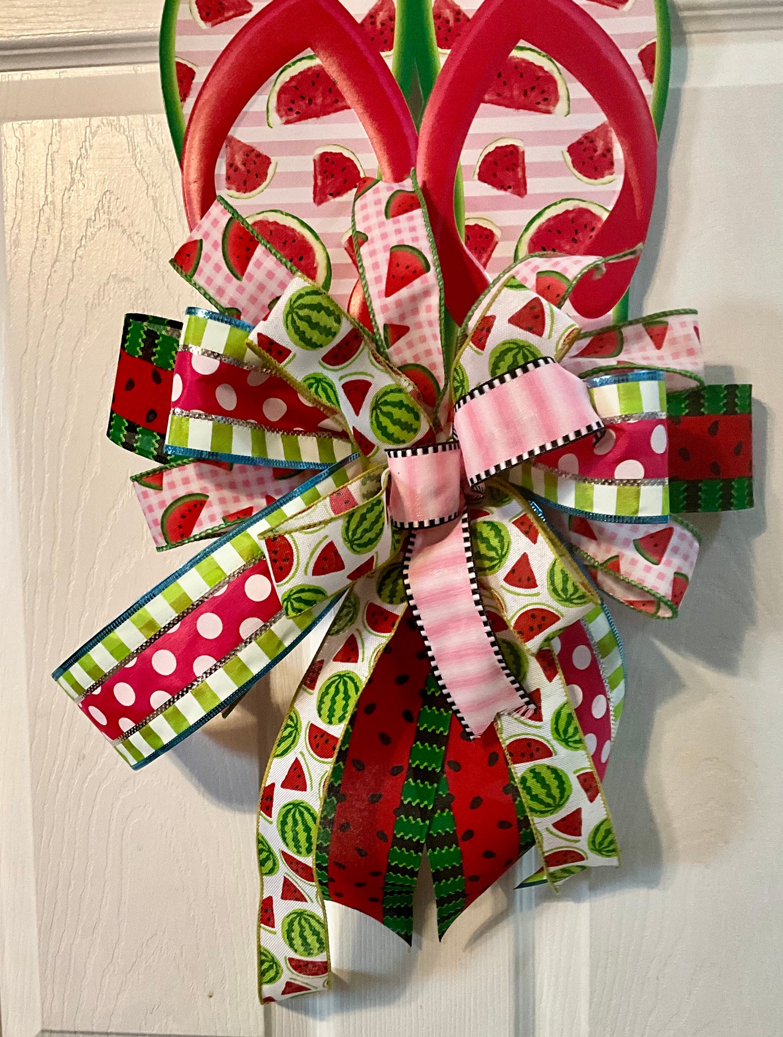 Watermelon-themed Flip Flop Door Hanger - Etsy