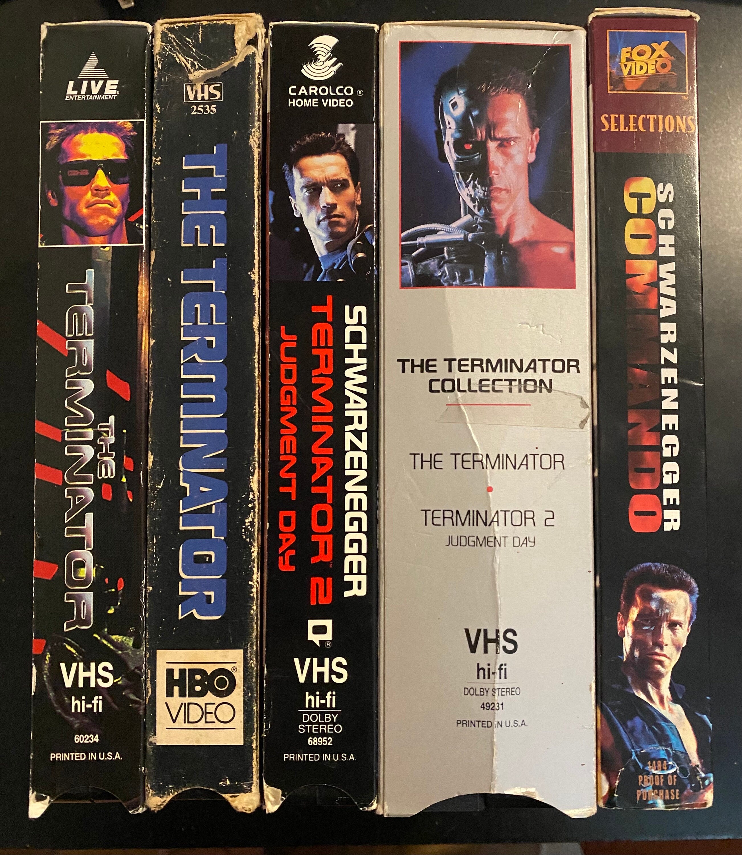 Choose One Vintage VHS Tapes Rocky, Terminator, 1980s, 1990s - Etsy