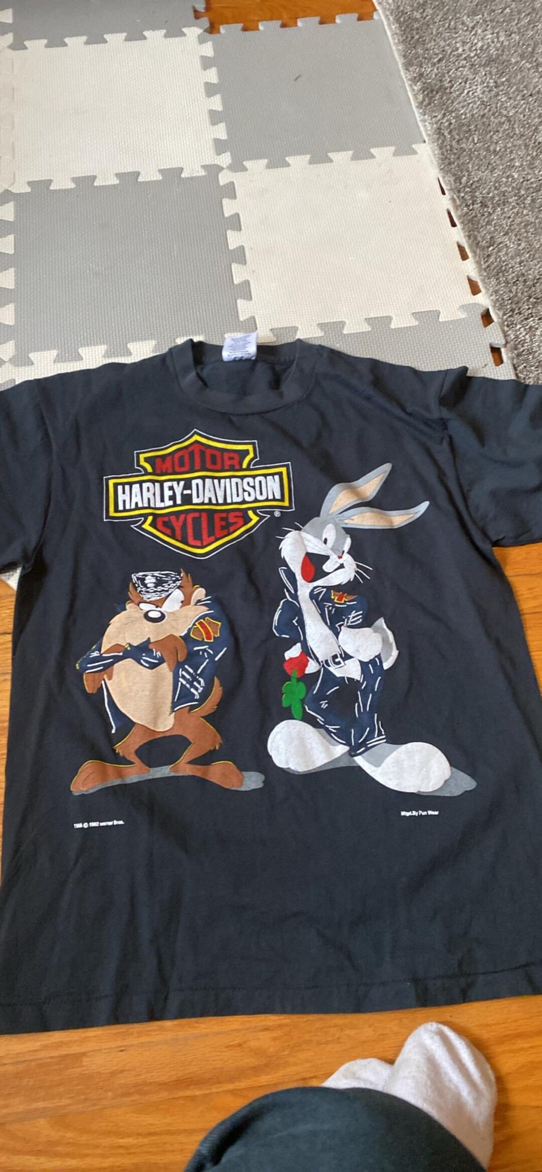 1992 Bugs Taz Harley Davidson L - Etsy