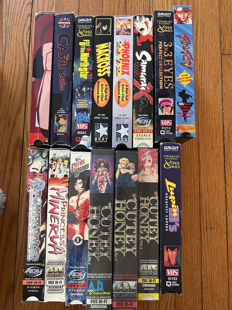 ANIME VHS Tapes - Etsy