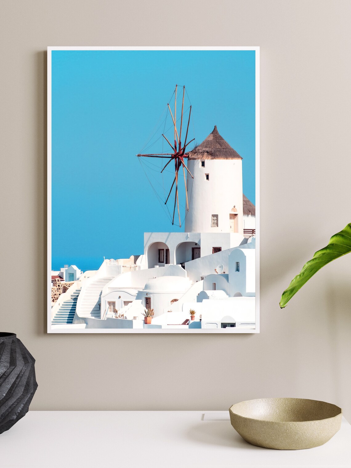 Greece Prints Set of 3 Wall Art Printable Boho Santorini - Etsy