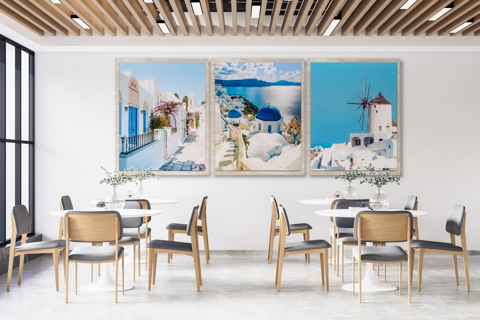 Greece Prints Set of 3 Wall Art Printable Boho Santorini - Etsy