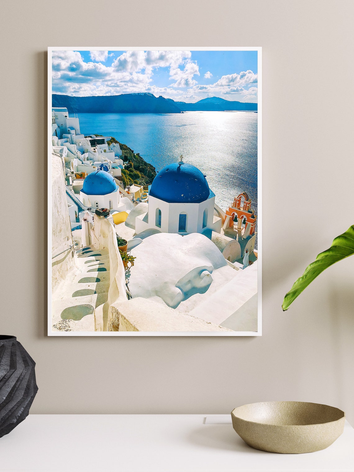 Greece Prints Set of 3 Wall Art Printable Boho Santorini - Etsy