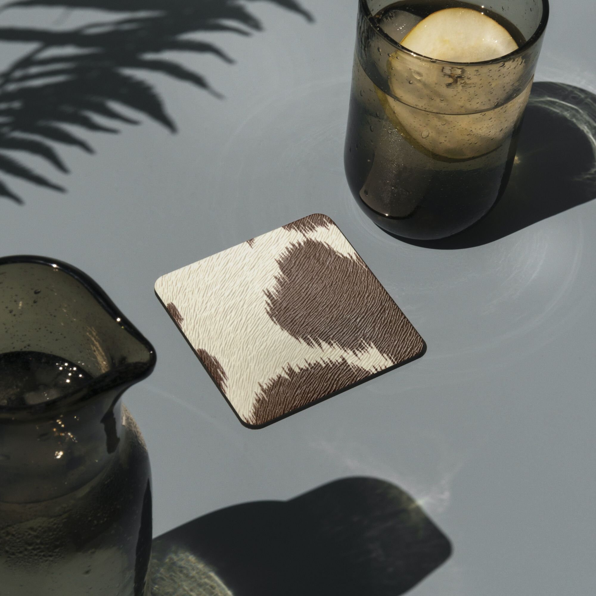 Cow Print Faux Leather, Smooth Textured Animal Hide Pattern Vinyl ...