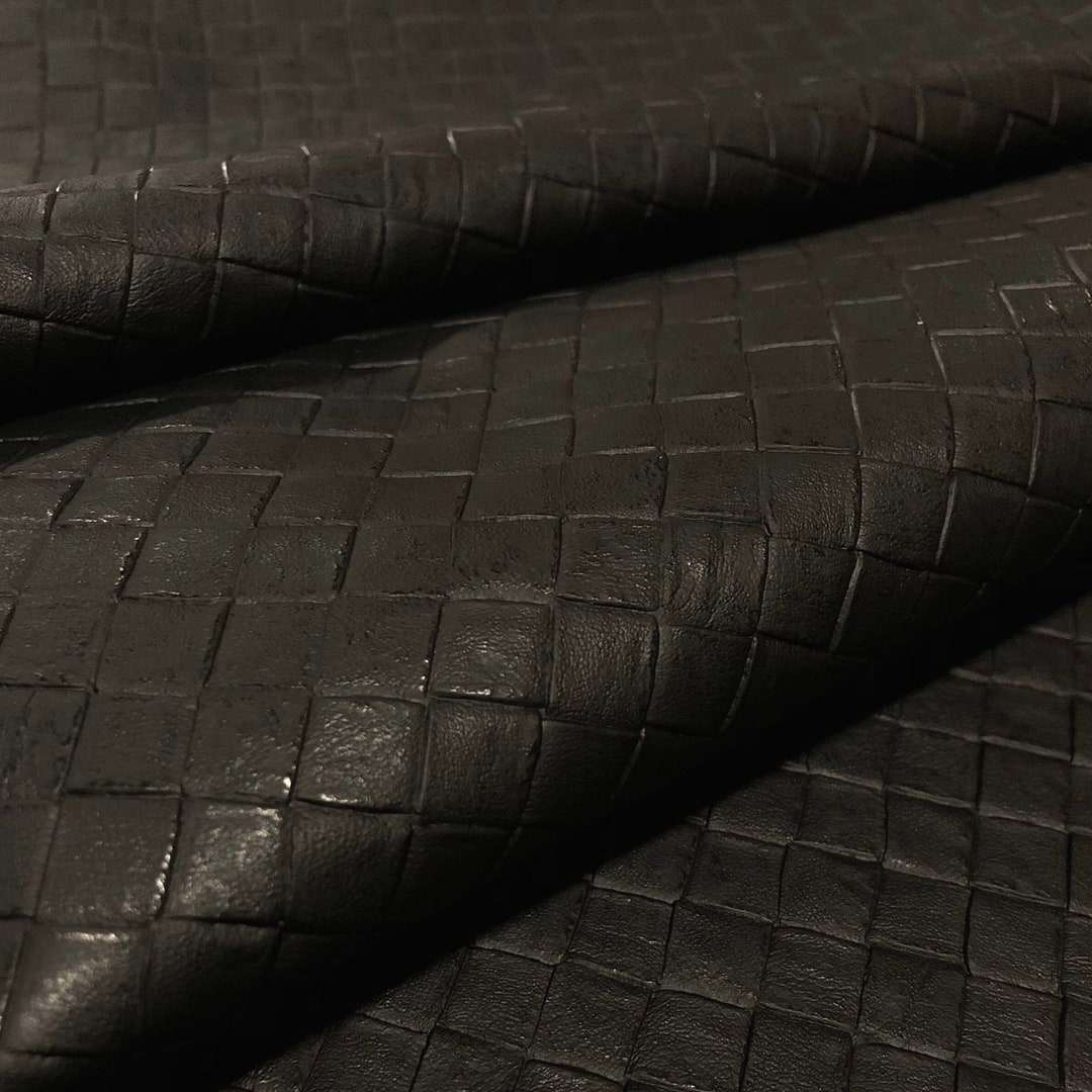 Woven Faux Leather Fabric, Embossed Soft Basketweave Vinyl, Textured ...