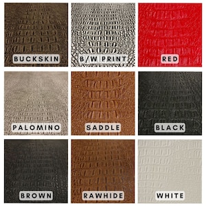 Alligator Fabric, Soft Textured Crocodile Vinyl Faux Leather, Gator ...