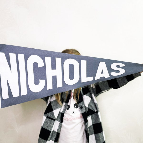 Custom Large Pennant Flag - Etsy