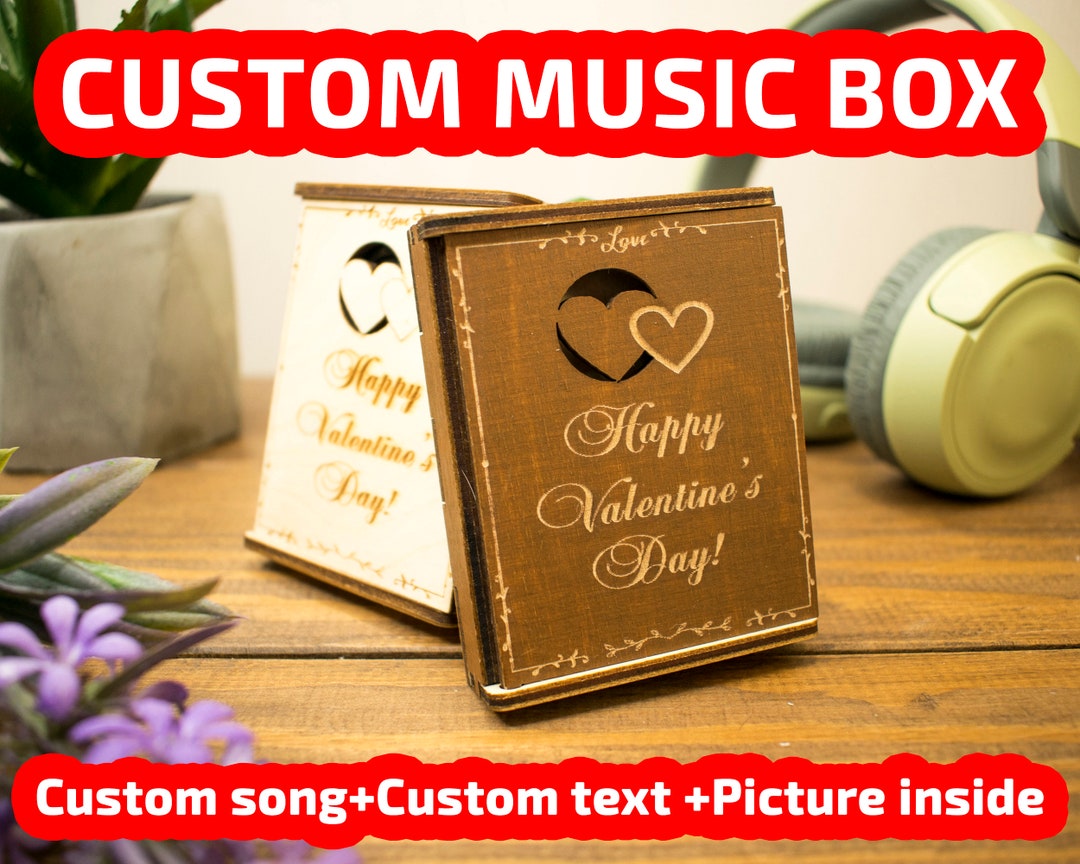 Custom Music Box With Voice Recording and Photo – Personalized Gift for ...
