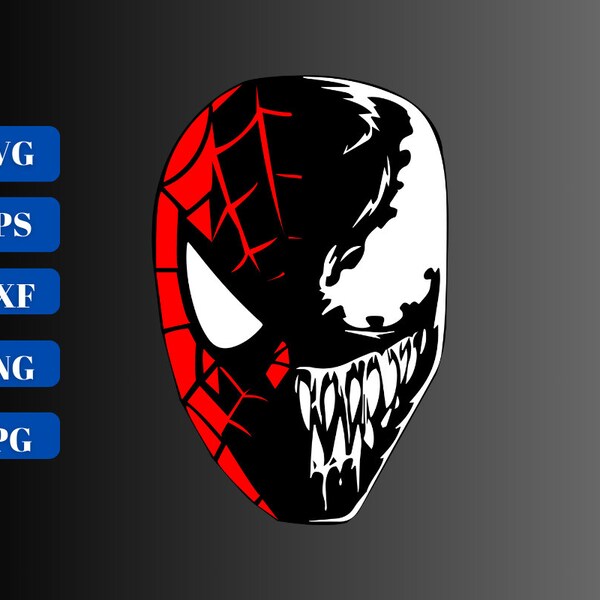 Venom and Spiderman Svg - Etsy
