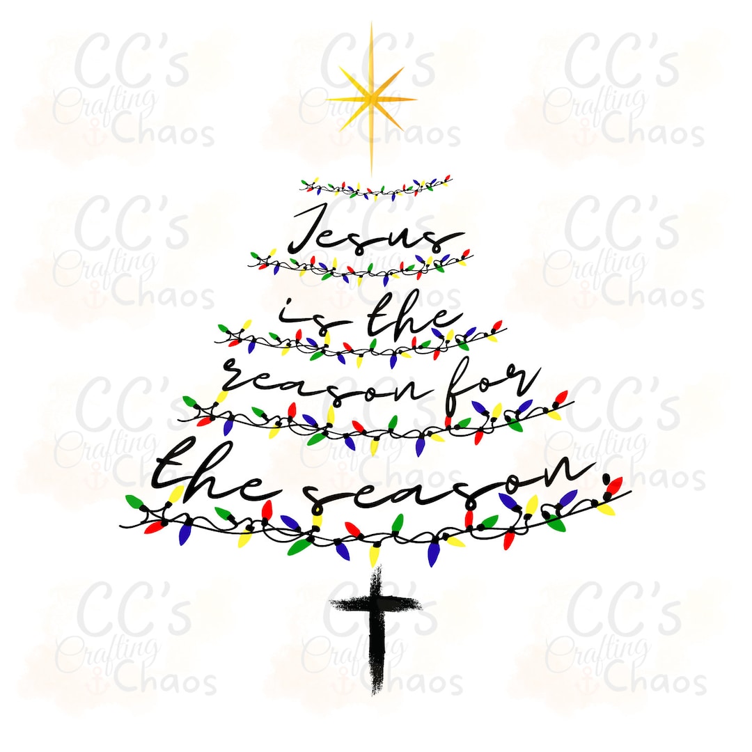 Reason for the Season PNG Download, Jesus Christmas Tree PNG, Religious ...