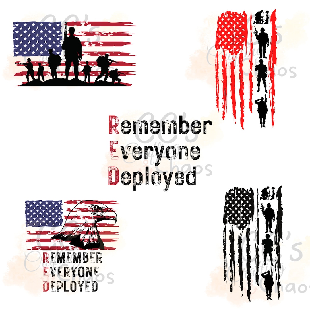 Remember Everyone Deployed PNG Files, RED Friday Designs, Military ...