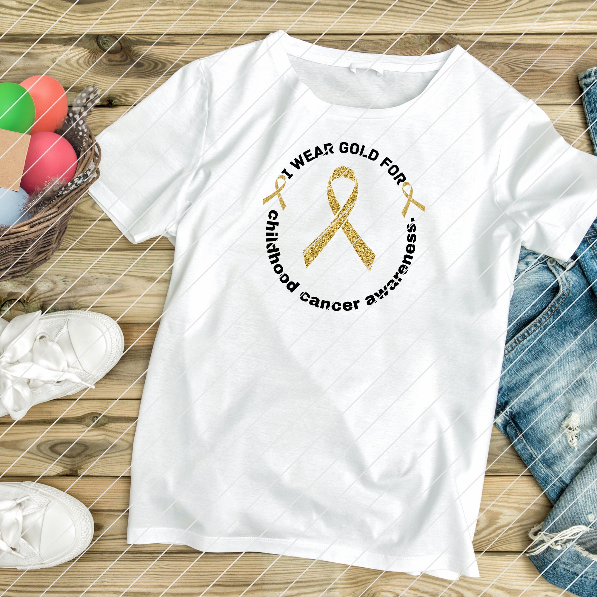 Childhood Cancer Awareness Designs, I Wear Gold for Childhood Cancer ...