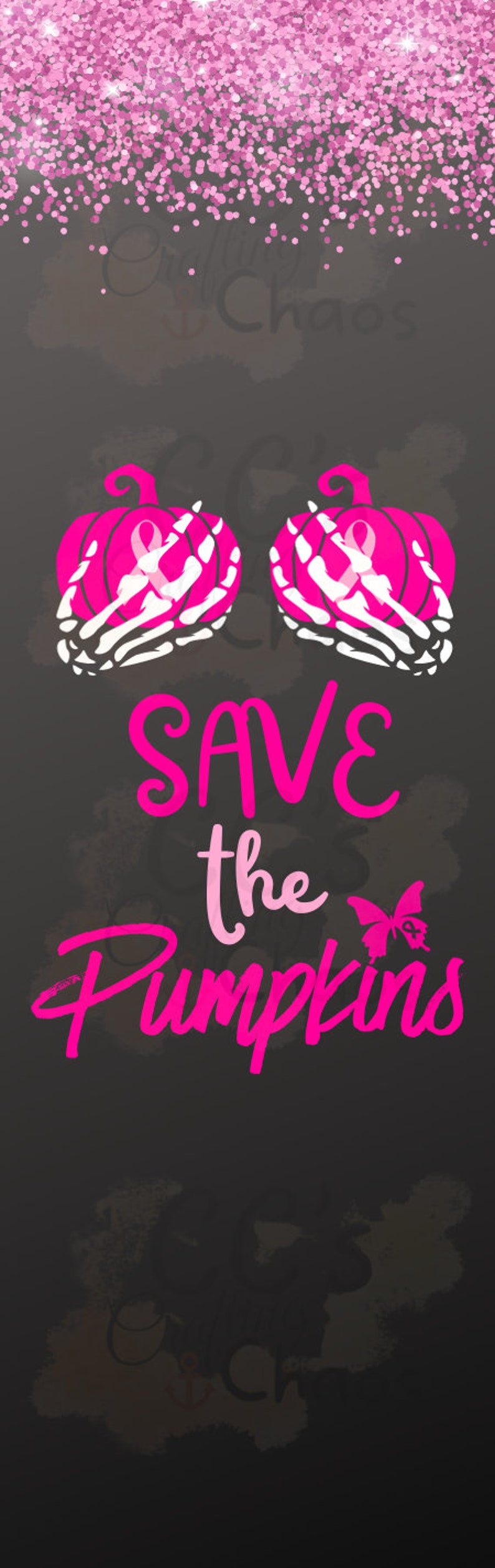 Breast Cancer Awareness Pen Wraps, BCA Png Bundle, Save the Pumpkins ...