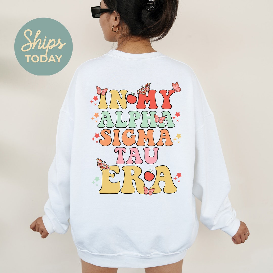 Alpha Sigma Tau Butterfly Groove Sorority Sweatshirt in My - Etsy