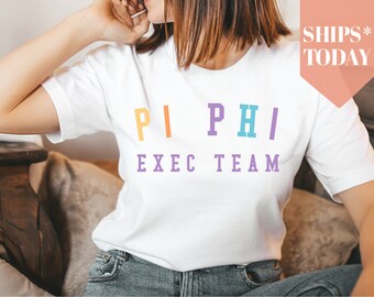 Pi Phi Exec Shirt - Etsy