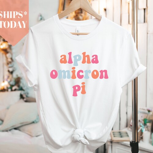 Alpha Omicron Pi Dad T-shirt Crimson - Etsy