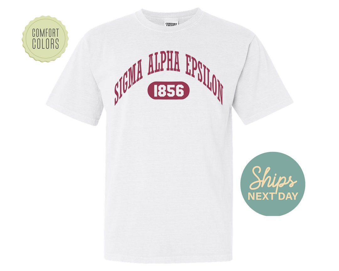 Sigma Alpha Epsilon Large Athletic Comfort Colors Fraternity - Etsy