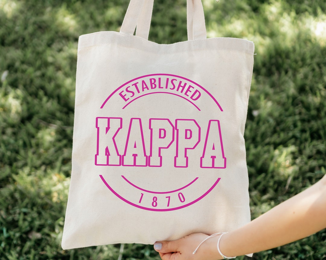 Kappa Kappa Gamma Pink Stamp Sorority Tote Bag Kappa - Etsy