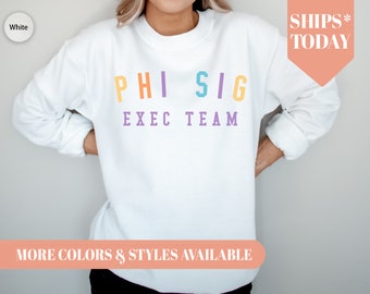Sorority Exec Sweatshirt - Etsy