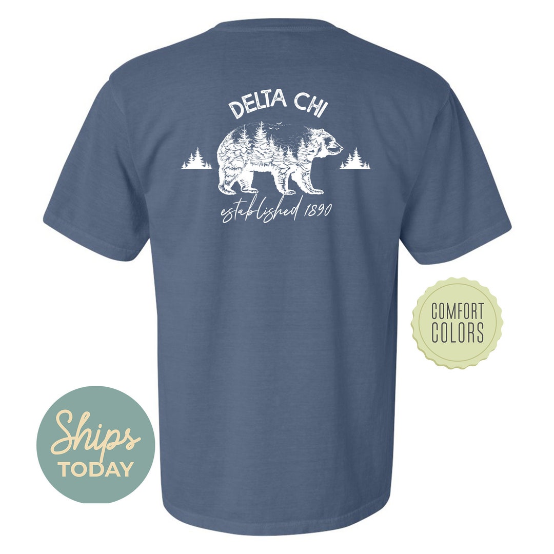 Delta Chi White Bear Fraternity T-shirt D-chi Fraternity - Etsy