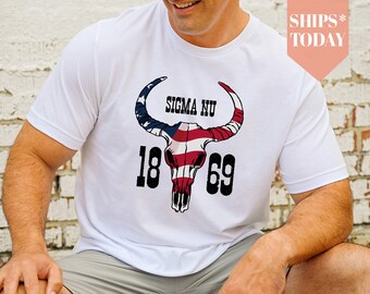 Sigma Nu Flag Shirt - Etsy