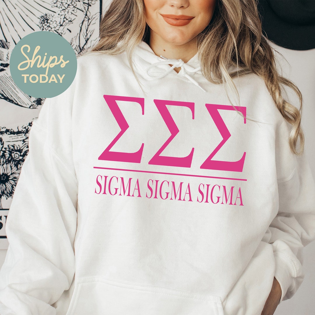 Tri Sigma Loud Letters Sorority Hoodie Tri Sig Greek Letters - Etsy