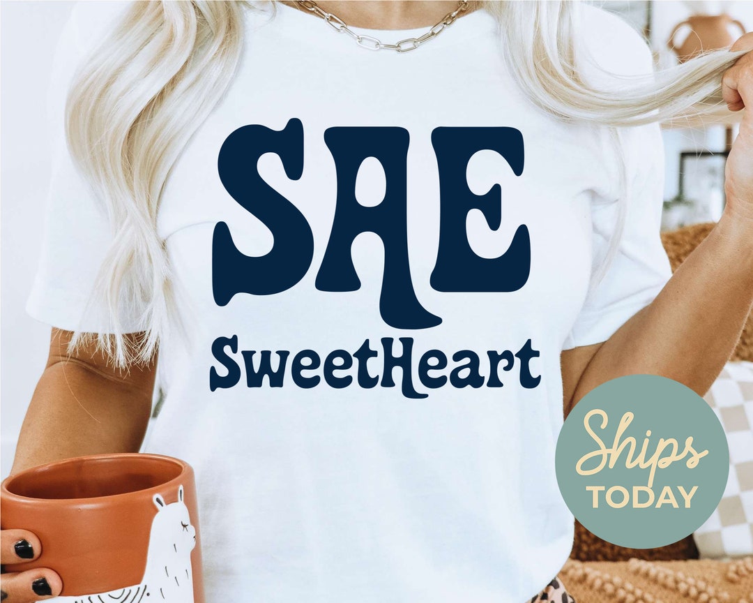 Sigma Alpha Epsilon Trendy Sweetheart Fraternity T-shirt SAE - Etsy