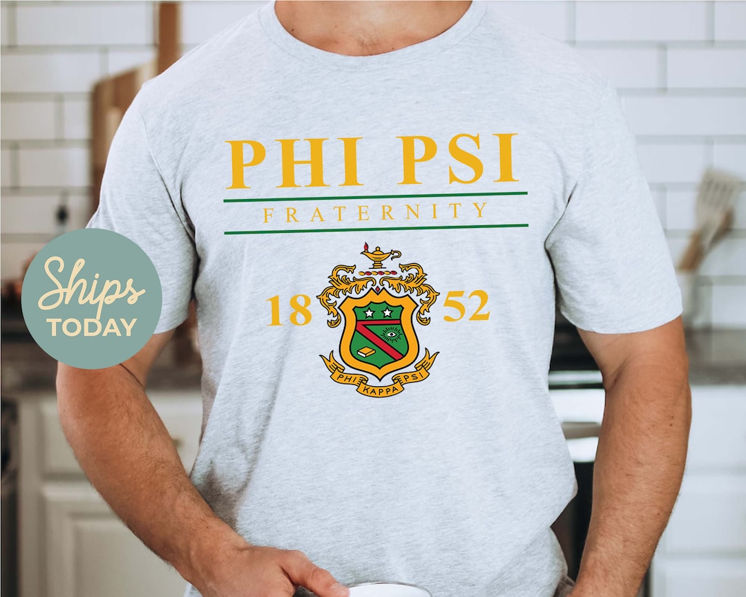 Phi Kappa Psi Iconic Crest Fraternity T-shirt Phi Psi Rush - Etsy