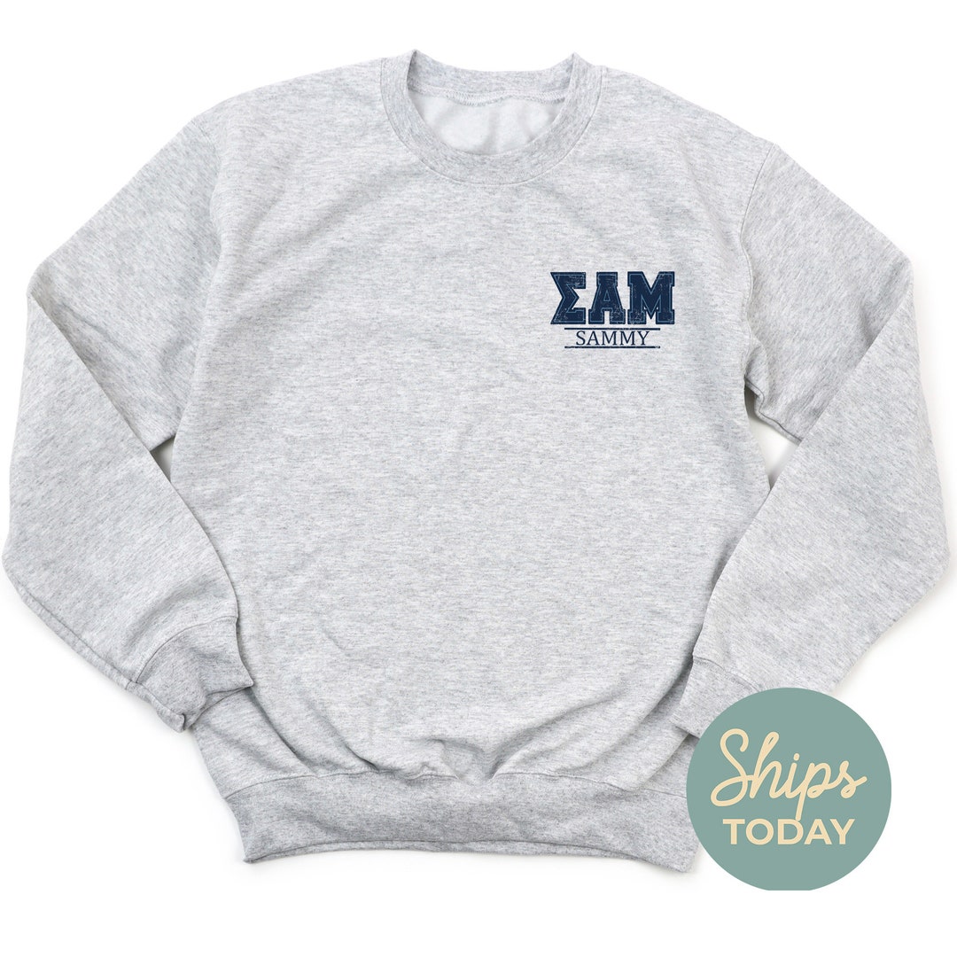 Sigma Alpha Mu Symbolic Style Fraternity Sweatshirt Sammy - Etsy