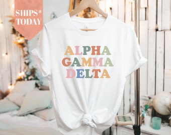 Alpha Gam T Shirt - Etsy
