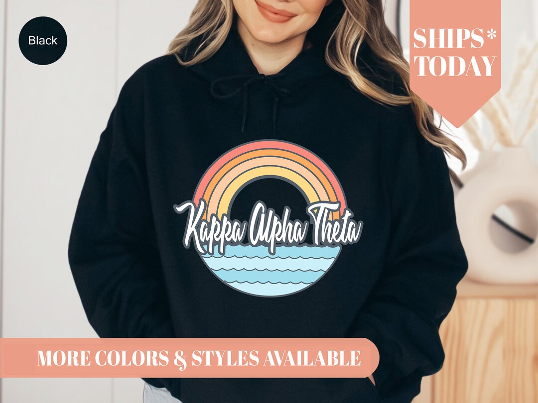 Kappa Alpha Theta Sunset Rainbow Sorority Sweatshirt Theta - Etsy