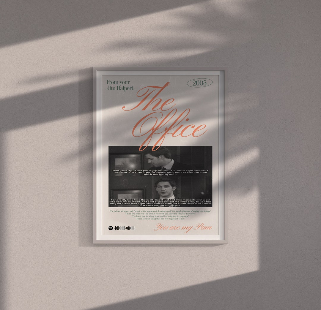 The Office Jim Poster, Valentine's Day Poster, Love Gift, Couple Gift ...