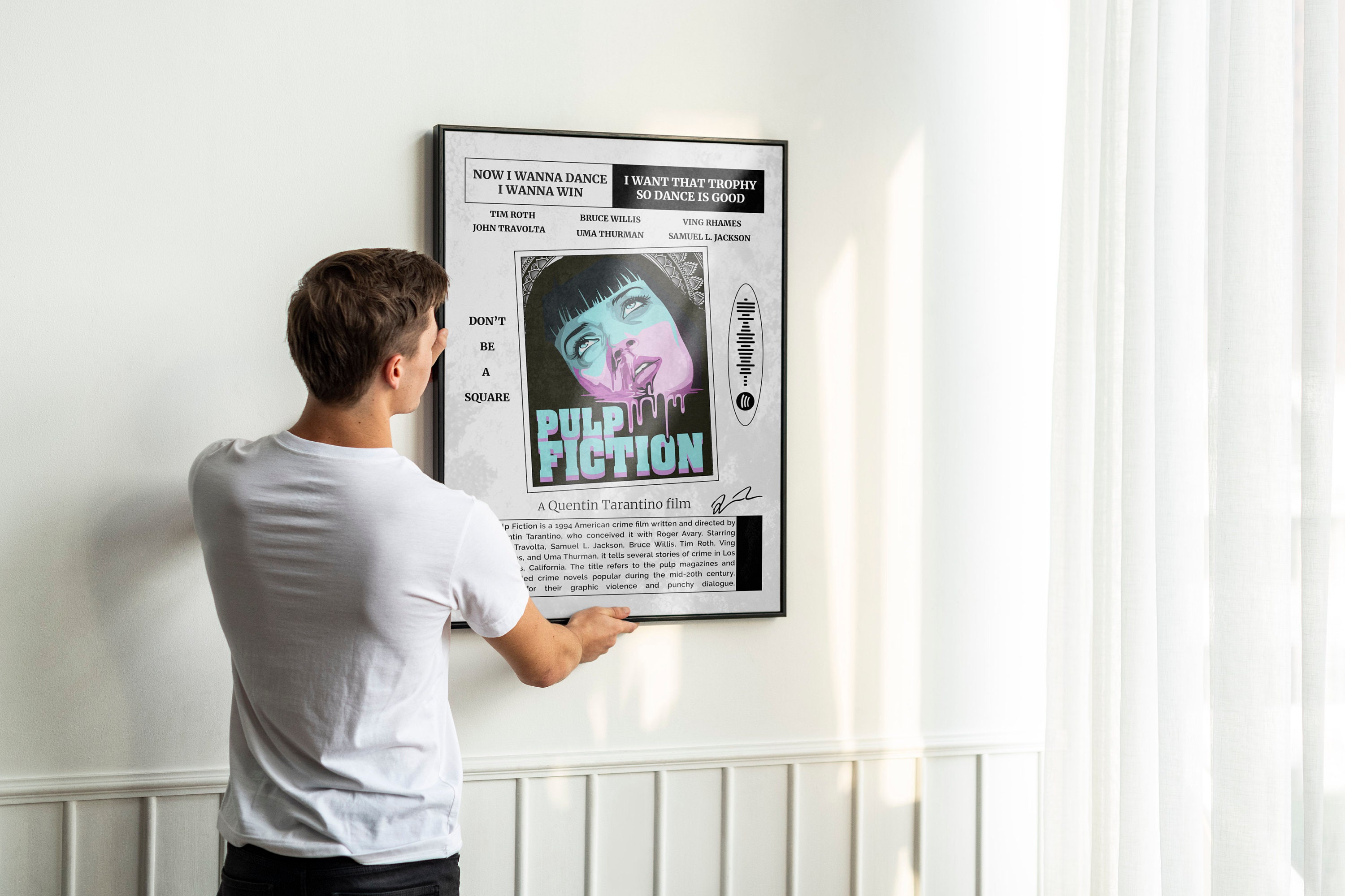Pulp Fiction Movie Poster Quentin Tarantino Movies Pulp - Etsy
