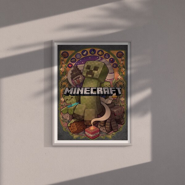 Minecraft's Poster - Etsy