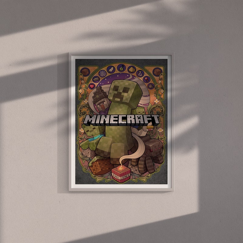 Minecrafts Poster - Etsy
