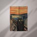 Scream Black Cat Painting, Edvard Munch Scream Paintings, Digital ...