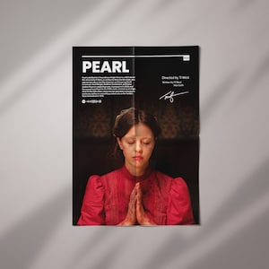 Pearl Horror Movie Poster, Unique Poster for Film Enthusiasts, Old ...