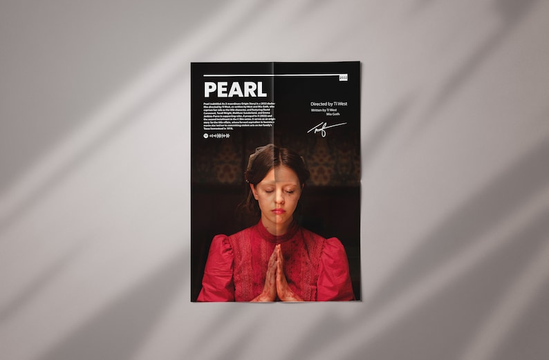 Pearl Horror Movie Poster, Unique Poster for Film Enthusiasts, Old ...