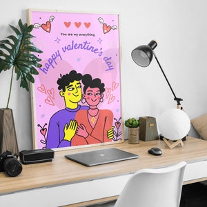 Valentine's Day Poster, Love Gift, Couple Gift, Love Quotes, Love ...