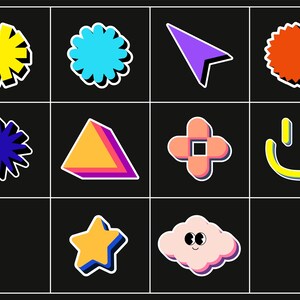 10 Retro Aesthetic Sticker Pack – Vintage 90s Stickers for Laptops ...